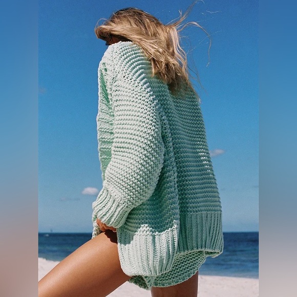 Sabo Skirt | Pants & Jumpsuits | Sabo Skirt Mint Chunky Panama Cardigan ...